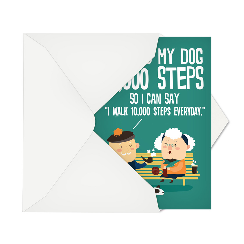 Standing Up Fast: Funny Birthday Paper Card