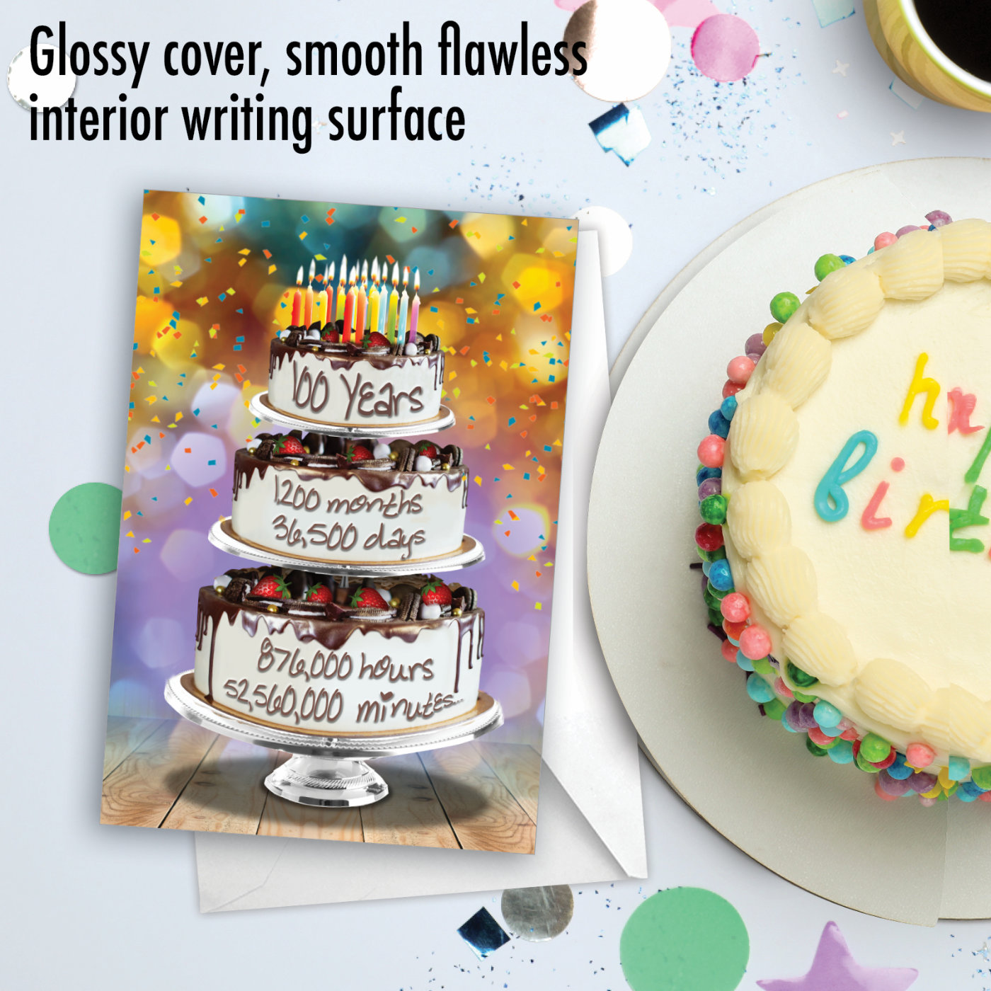 100 Year Time Count: Creative Milestone Birthday Greeting Card