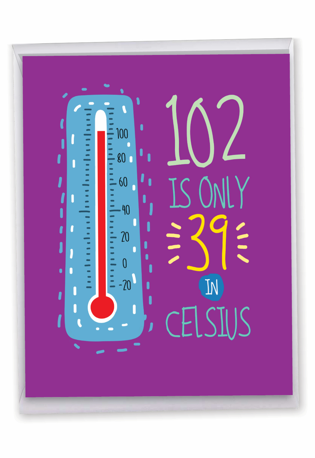 102 In Celsius: Funny Milestone Birthday Giant Card