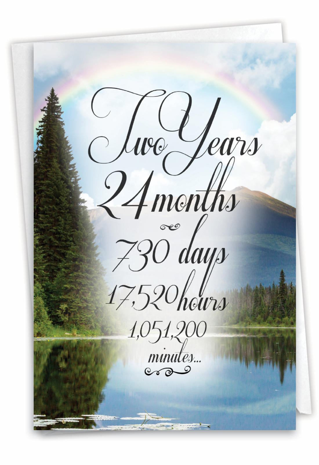 2 Year Time Count: Stylish Recovery Greeting Card