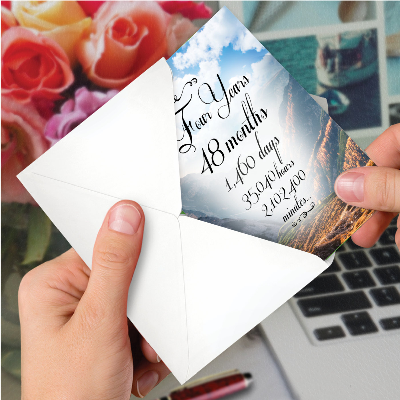 4 Year Time Count: Funny Recovery Greeting Card