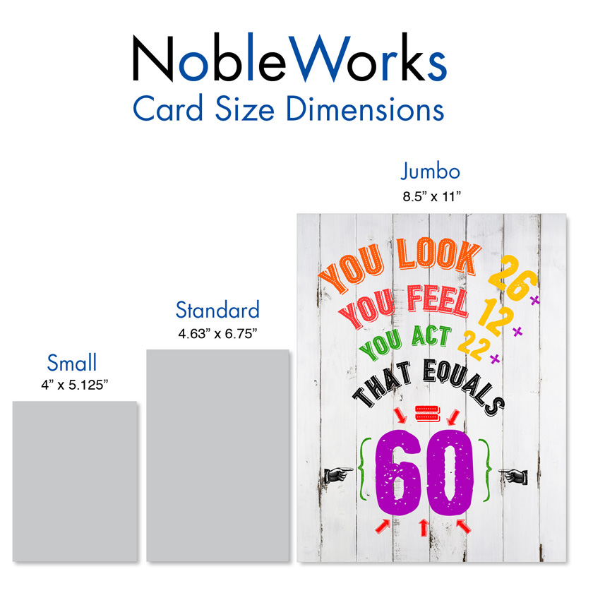 Age Equation-60: Milestone Birthday Large Paper Card
