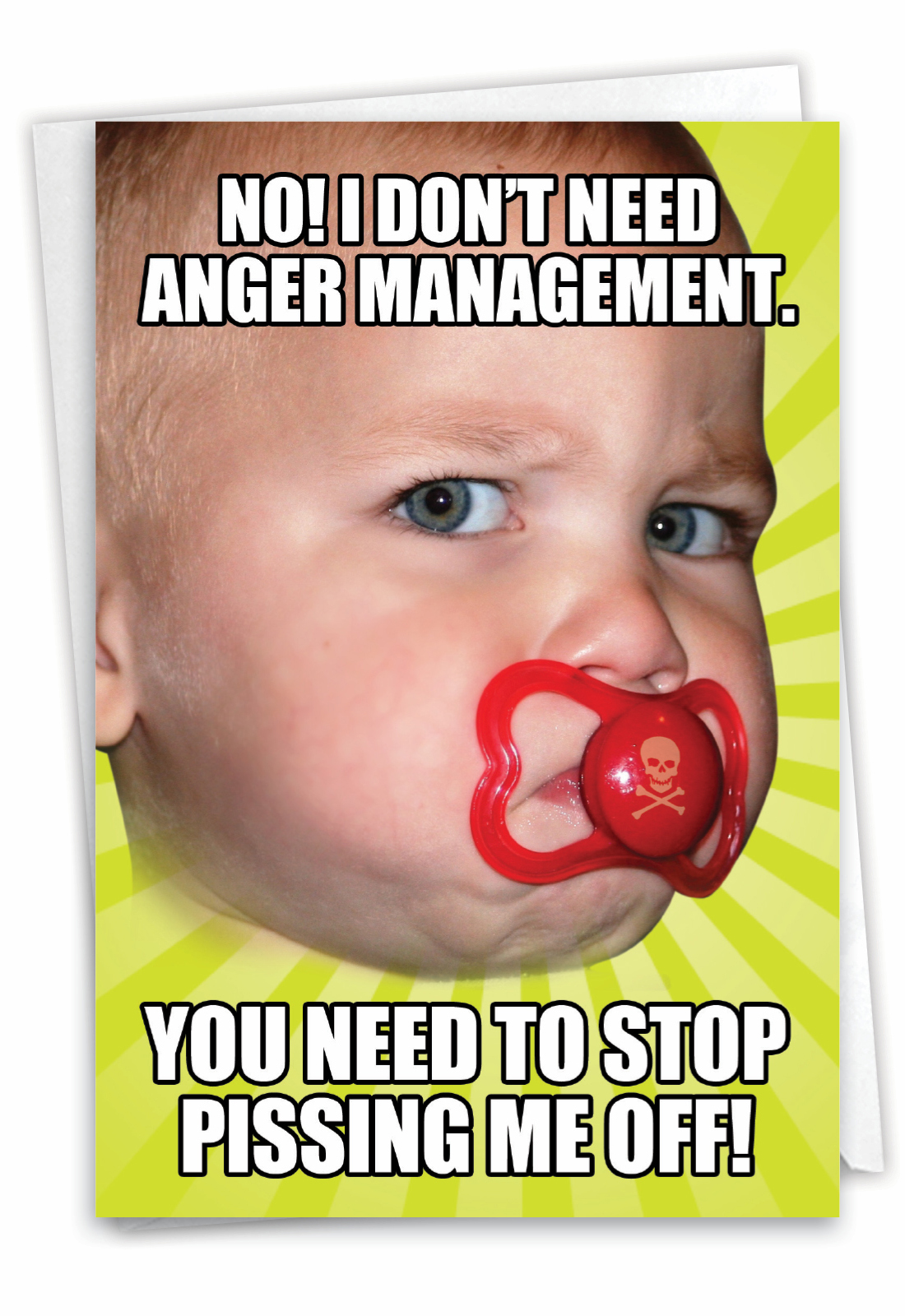 Anger Management: Funny Blank Card