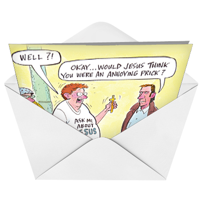 Annoying Prick Cartoons Birthday Card John Billette