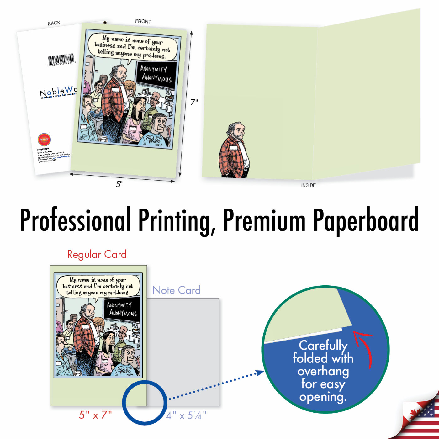 Anonymity Anonymous: Funny Blank Card