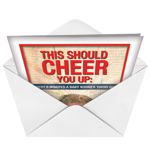 Baby Boomer Birthday Funny Talk Bubbles Happy Birthday Card