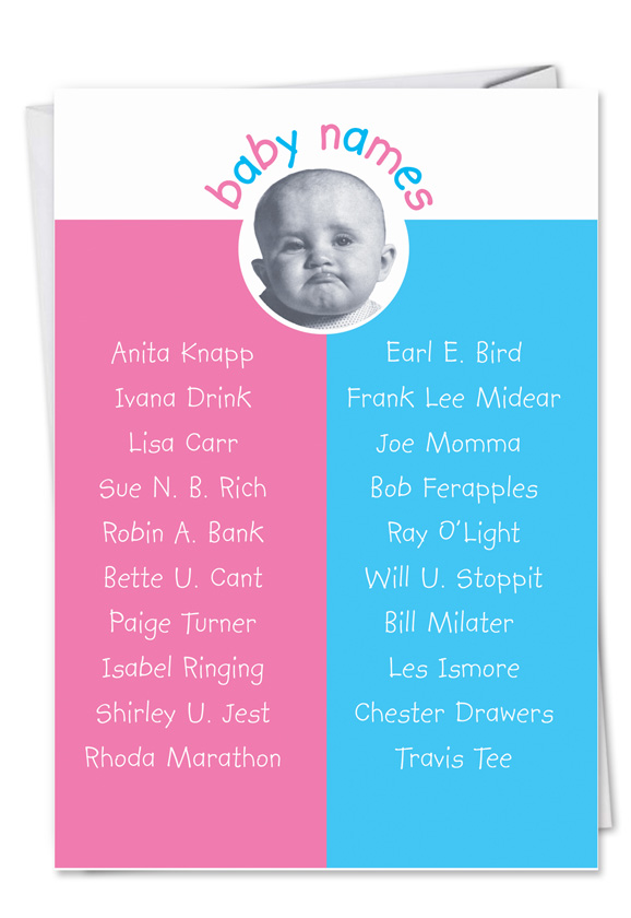 Baby Name Congratulations Card
