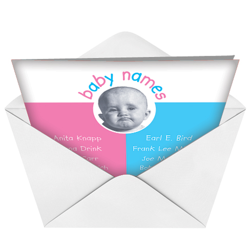 Baby Name Congratulations Card