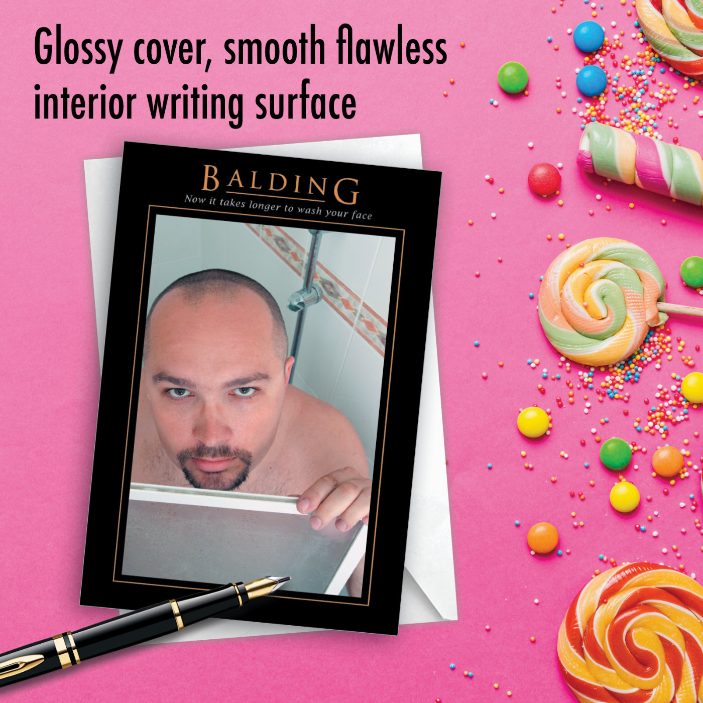 Balding: Humor Birthday Greeting Card