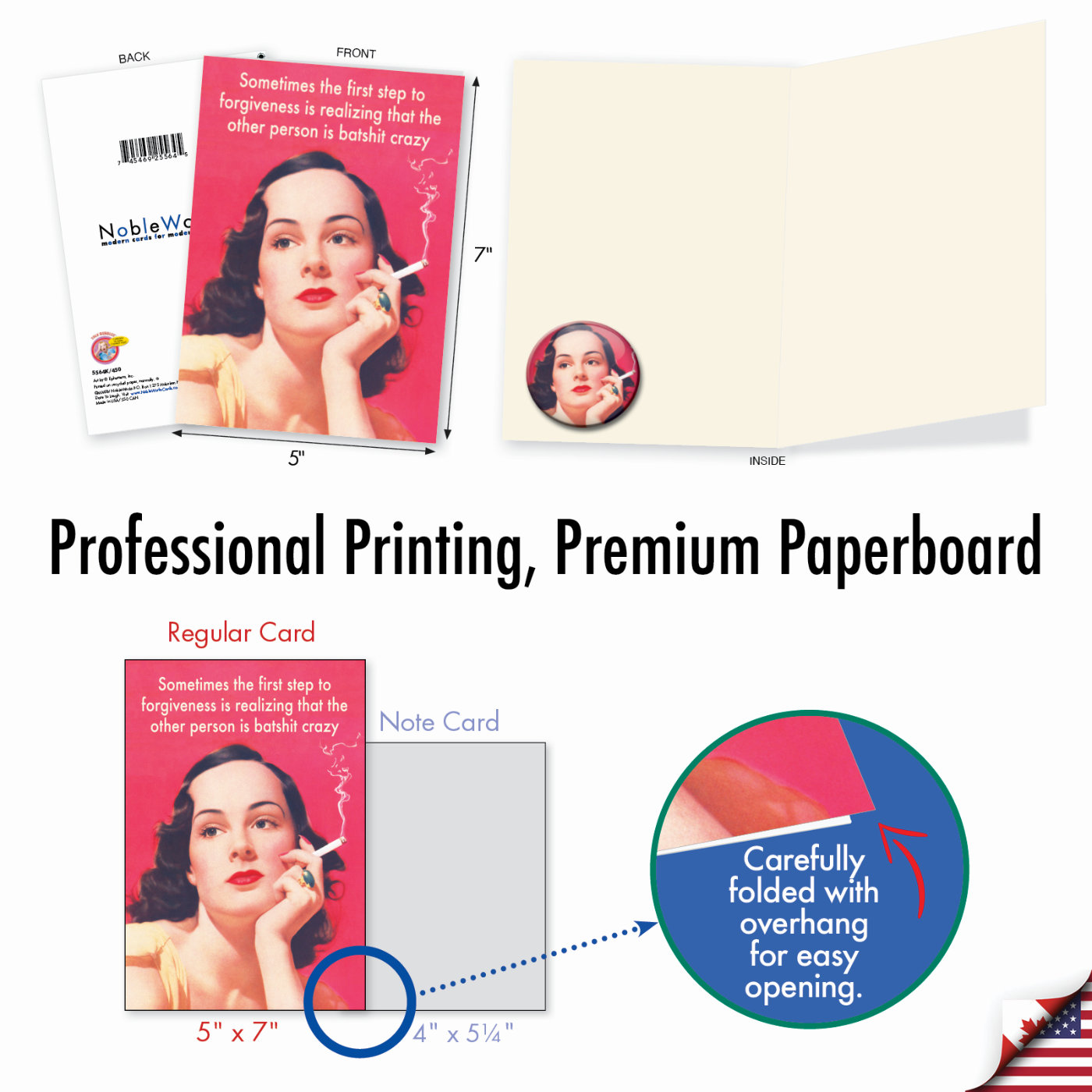 Batshit Crazy: Funny Blank Greeting Card