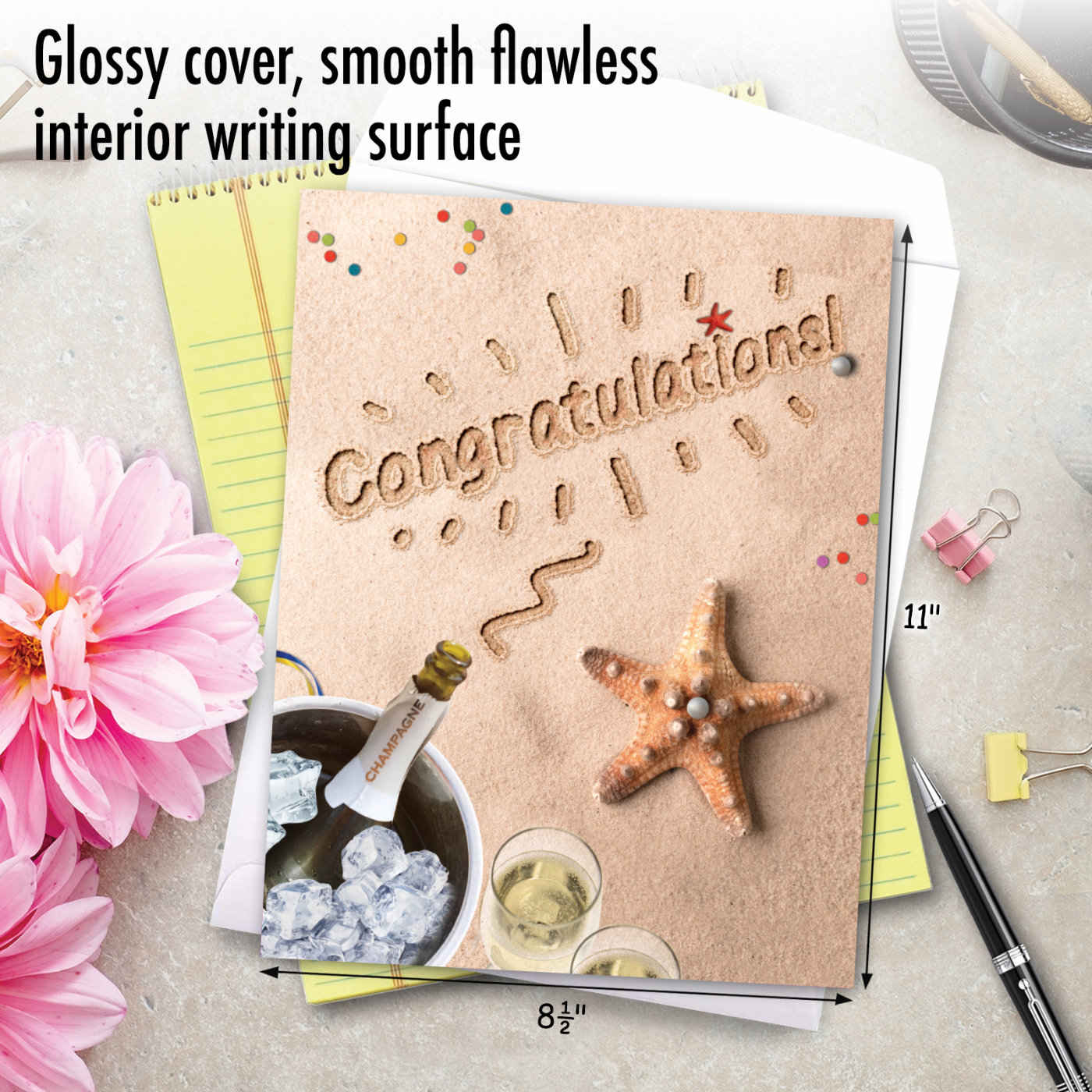 Beach Notes - Congratulations: Creative Congratulations Jumbo Greeting Card