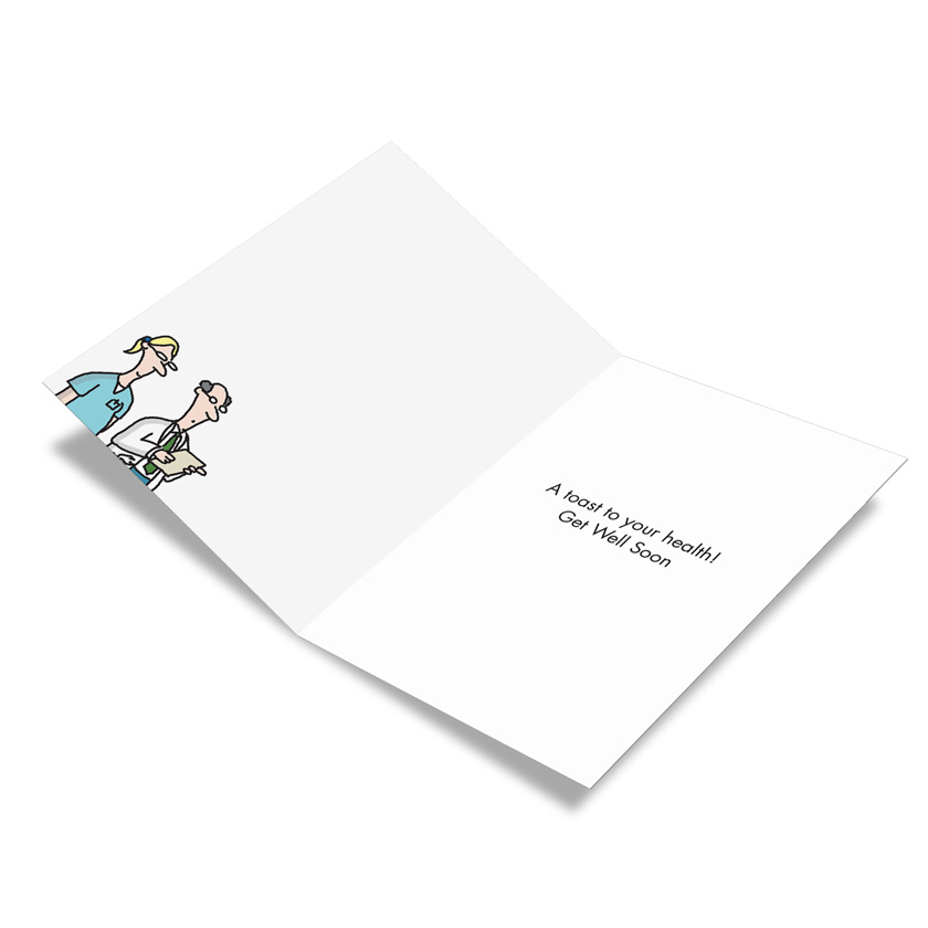 Beer Drip: Hysterical Get Well Printed Greeting Card