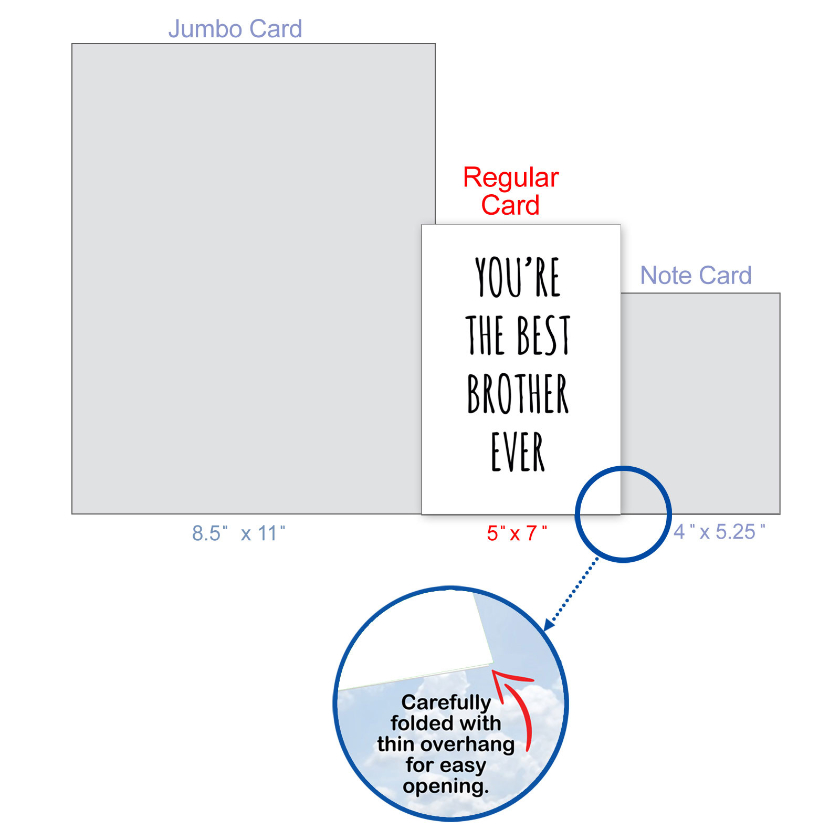Best Brother Ever: Humorous Birthday Brother Paper Greeting Card
