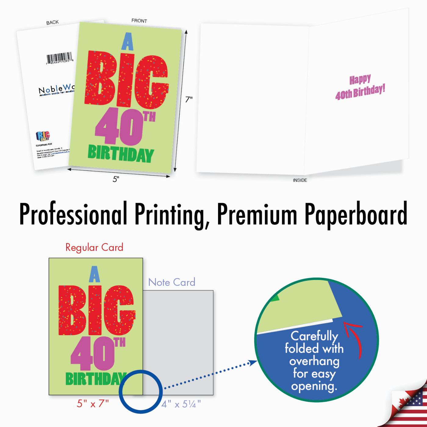 Big 40 Birthday: Funny Birthday Card