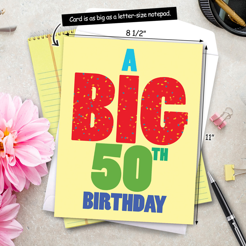 Big 50 Birthday Big Ones Birthday Card