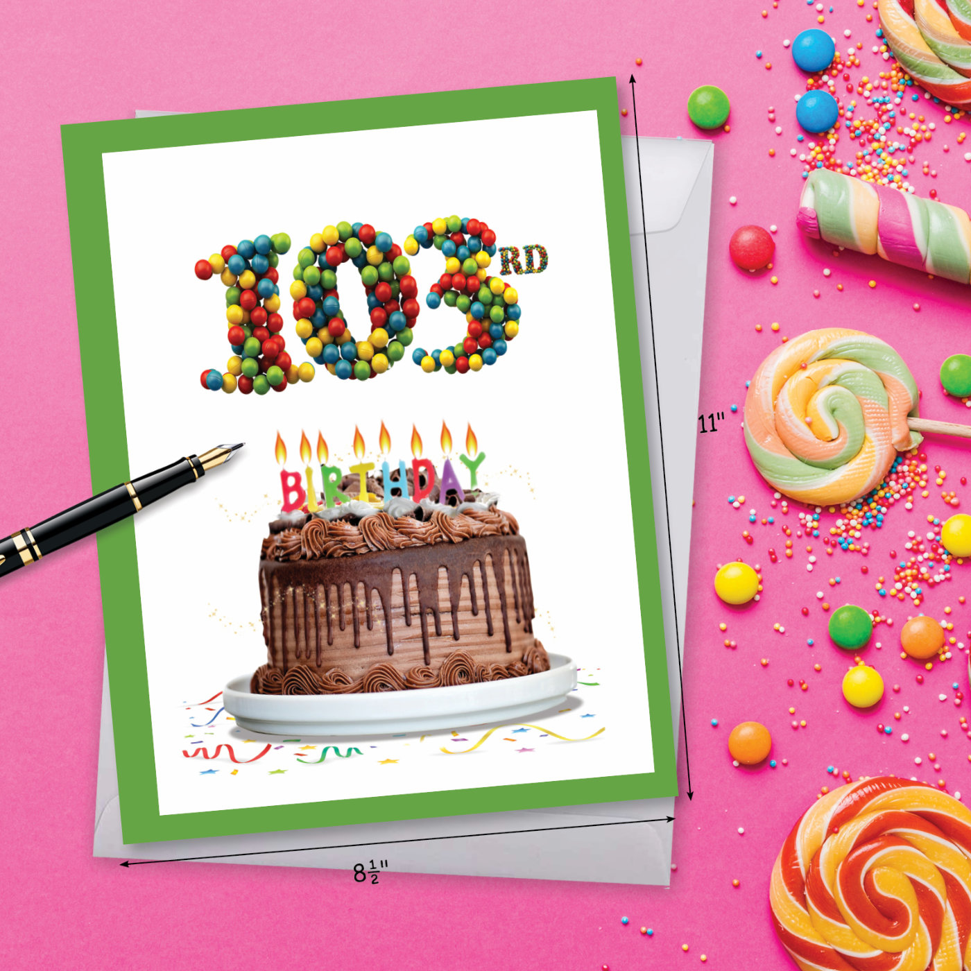 Big Day 103: Hysterical Milestone Birthday Giant Printed Card