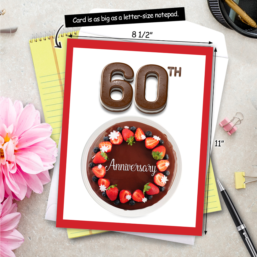 Big Day 60: Creative Milestone Anniversary Large Greeting Card