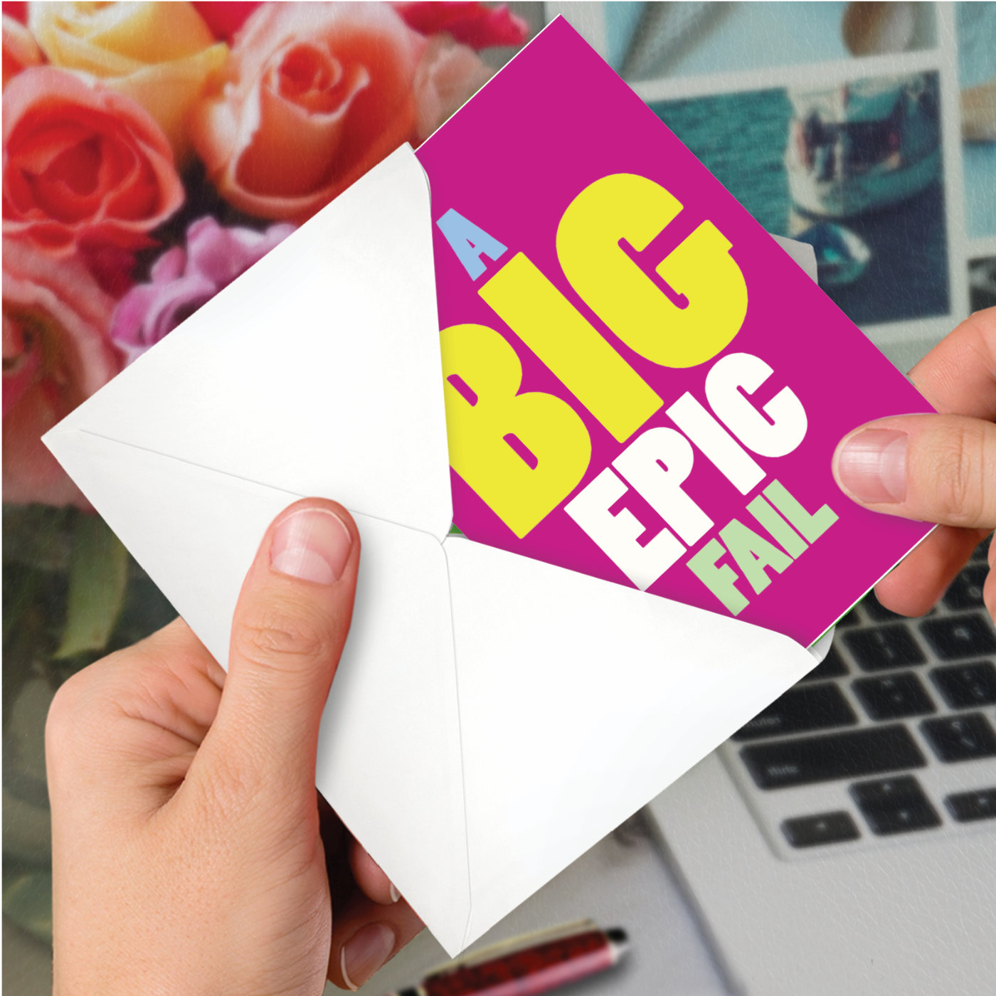 Big Epic Fail: Funny Sorry Greeting Card