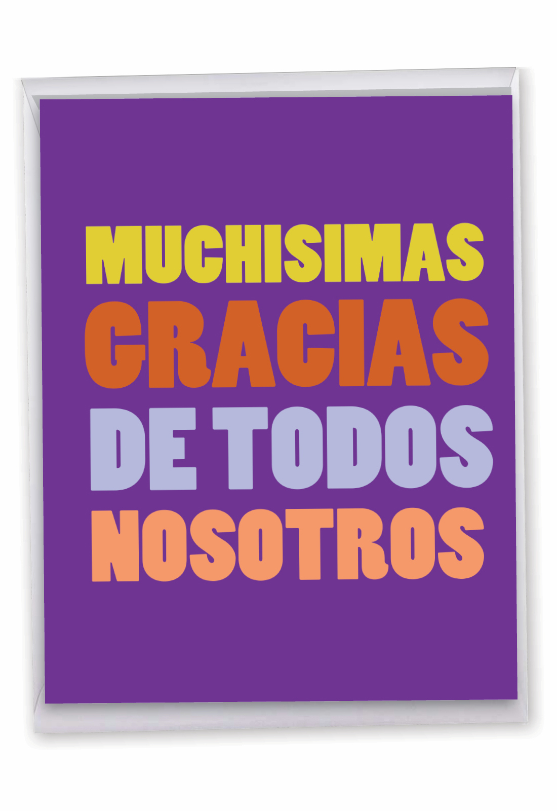 Big Muchas Gracias: Humor Thank You Over-sized Greeting Card