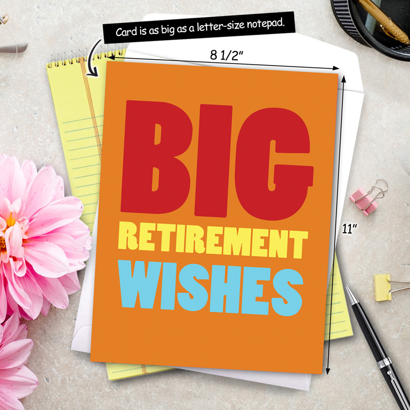 Big Retirement Wishes Big Ones Retirement Card