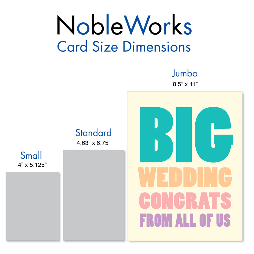 Big Wedding Congratulations: Wedding Jumbo Greeting Card