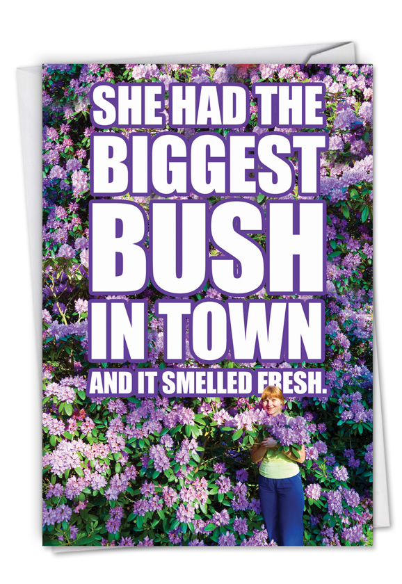 Biggest Bush Redrocket Blank Card