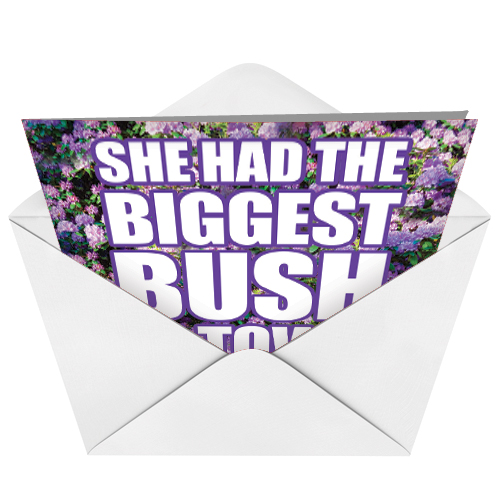 Biggest Bush Redrocket Blank Card