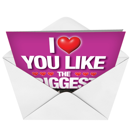 Biggest Loser Valentine's Day Funny Greeting Card