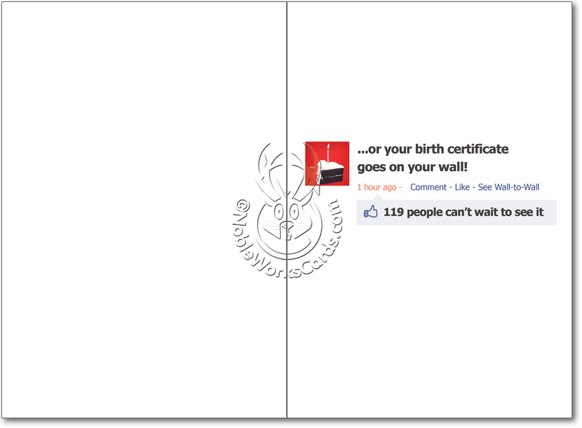 Birth Certificate Funny Birthday Greeting Card