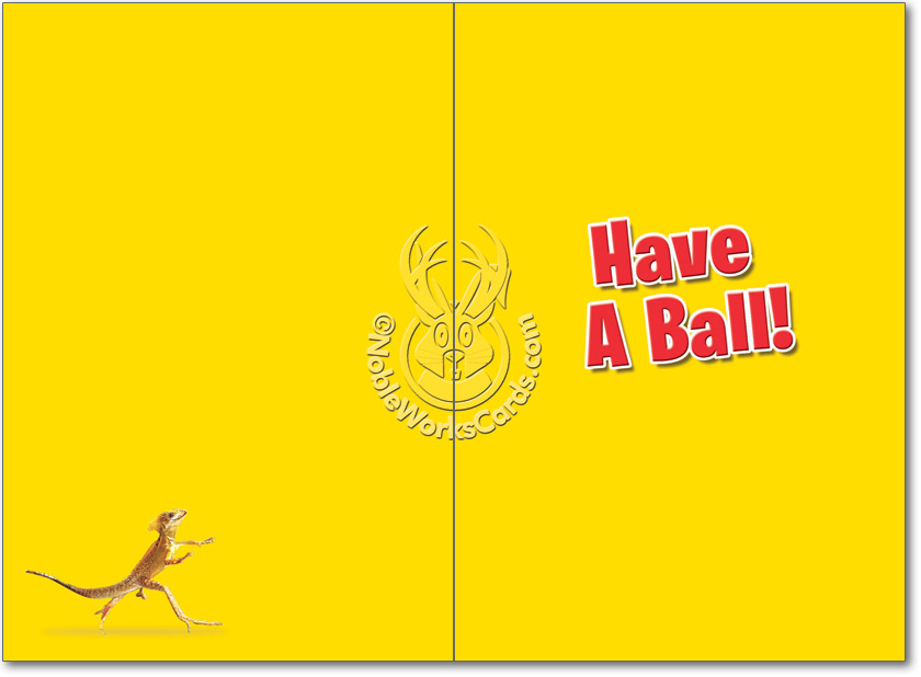 Birthday Balls Funny Greeting Card