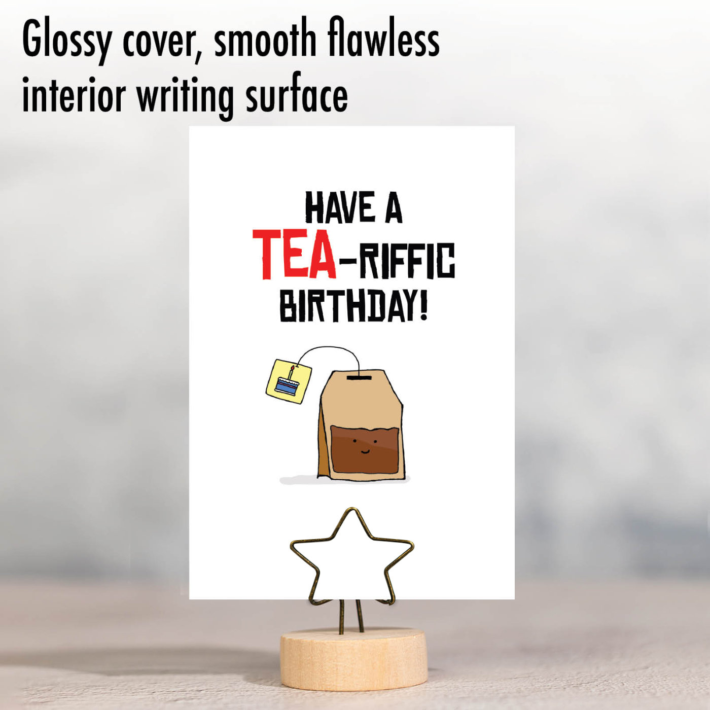 Birthday Puns-Tea: Stylish Birthday Greeting Card