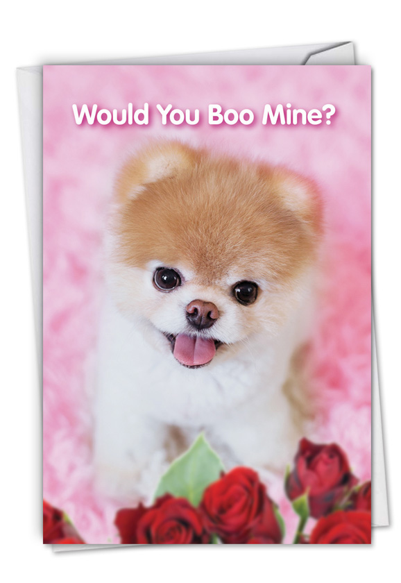 Boo My Valentine: Humorous Valentine's Day Paper Greeting Card