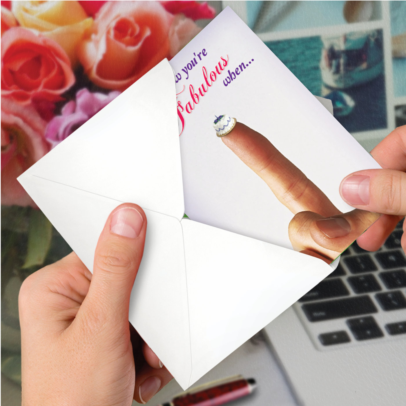 Booger Birthday Cake: Funny Birthday Greeting Card