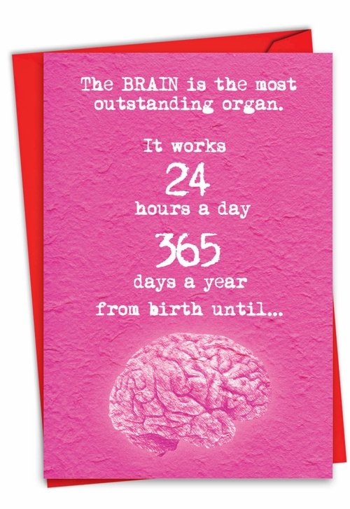 Brain Fall In Love: Funny Valentine's Day Card