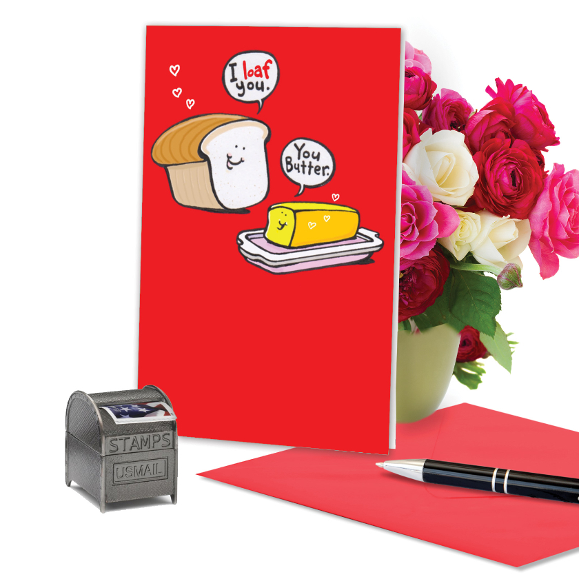 Bread and Butter: Hysterical Valentine's Day Greeting Card