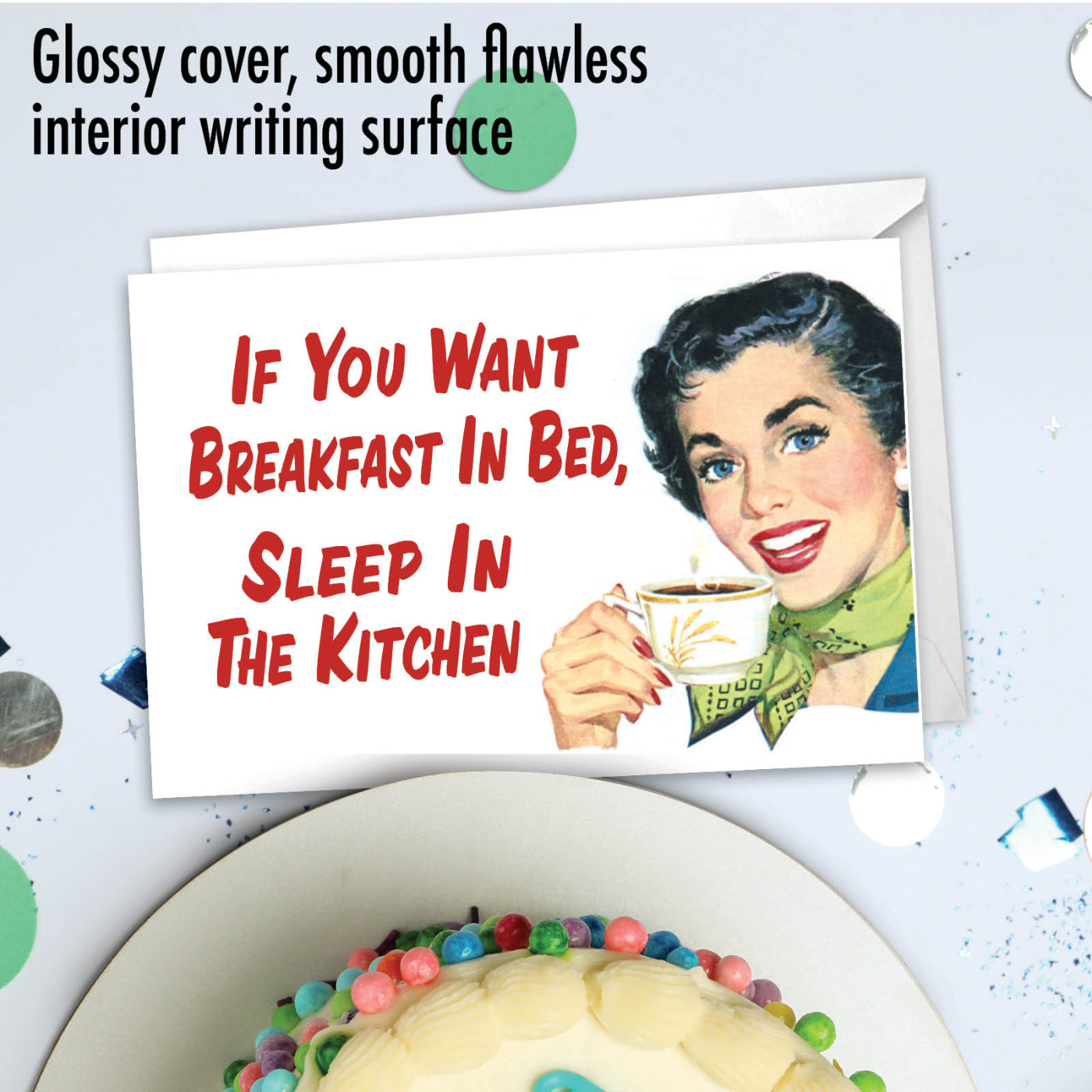 Breakfast In Bed: Funny Birthday Greeting Card