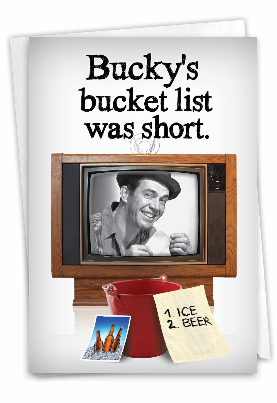 Bucket List: Funny Birthday Greeting Card