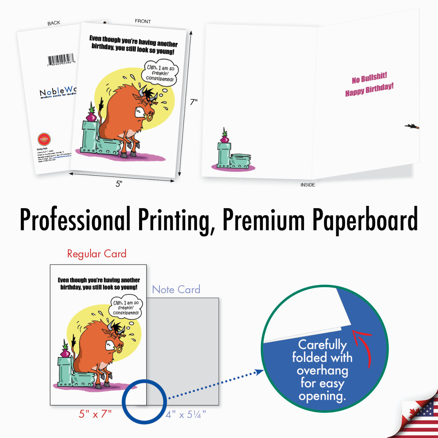 Bull Crap: Funny Birthday Card - Bull