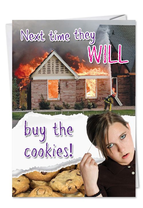 Buy The Cookies Funny Birthday Card