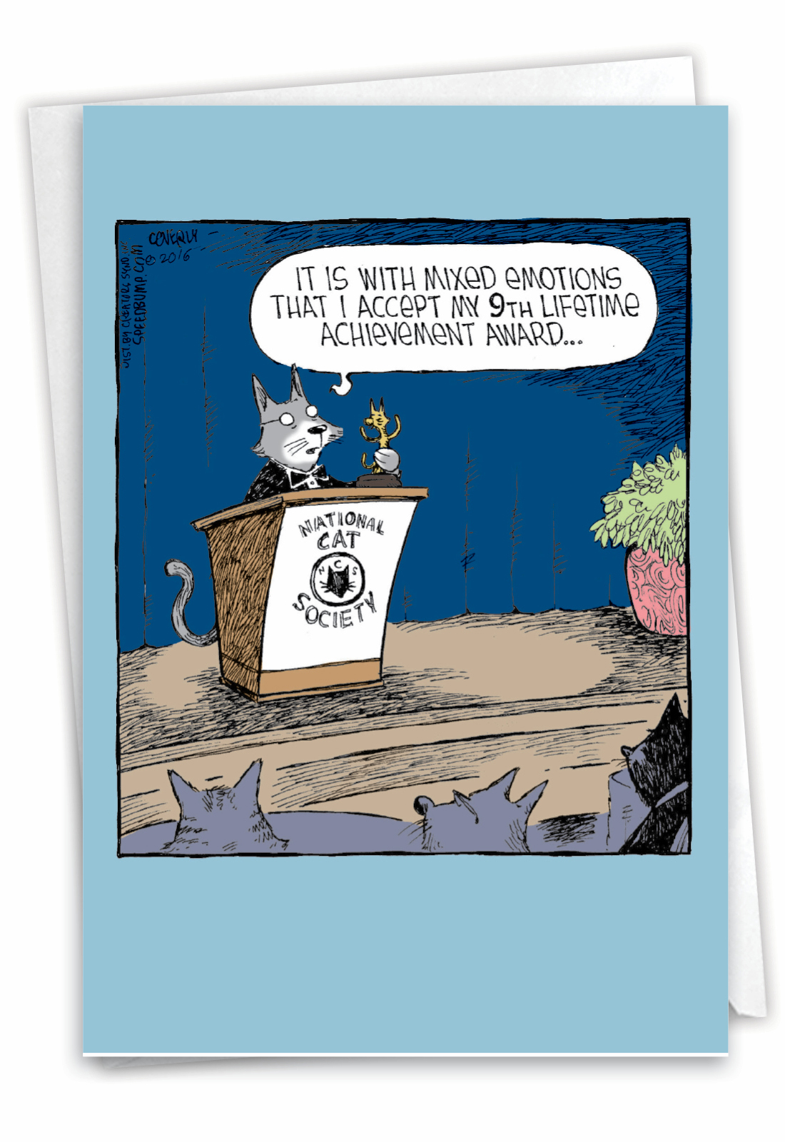 Cat Achievement: Humor Congratulations Greeting Card