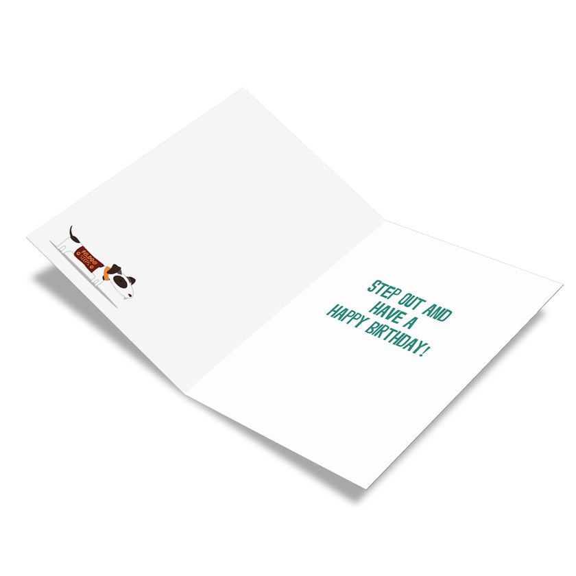 Standing Up Fast: Funny Birthday Paper Card