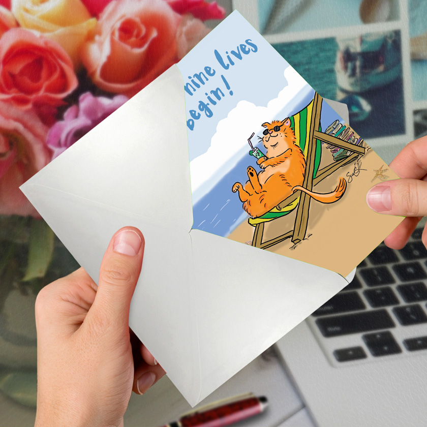 Cat Retirement: Hysterical Retirement Greeting Card