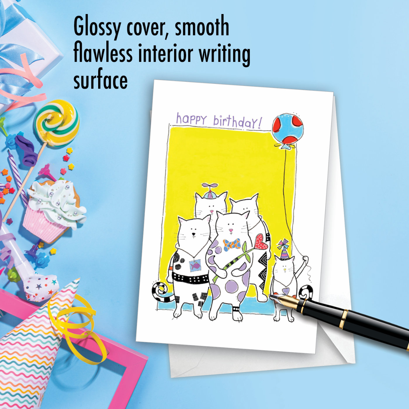 Cat Scratch: Creative Birthday Greeting Card