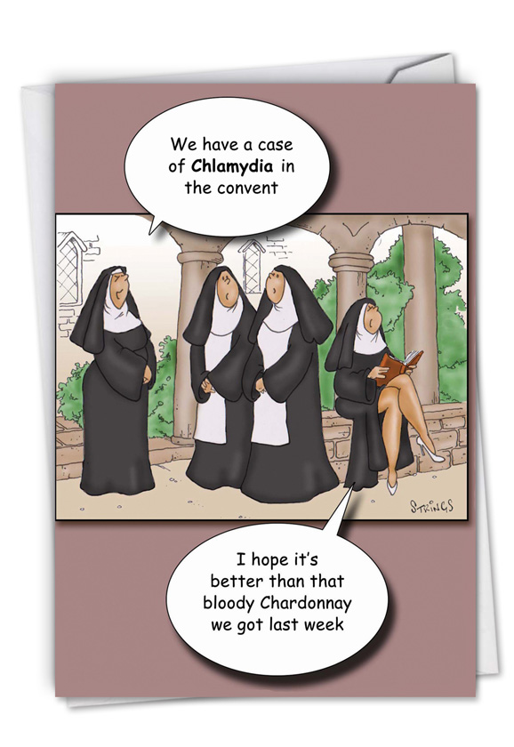 Chlamydia Cartoons Not Greeted Paper Card David Stringer