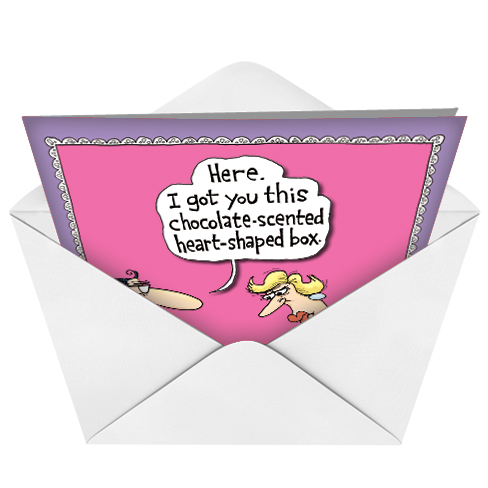 Chocolate Scented Valentine's Day Funny Greeting Card
