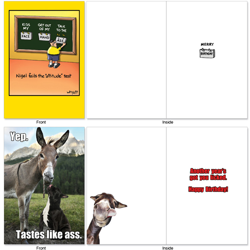 Classy Sassy And Assy Assorted Picture Paper Card