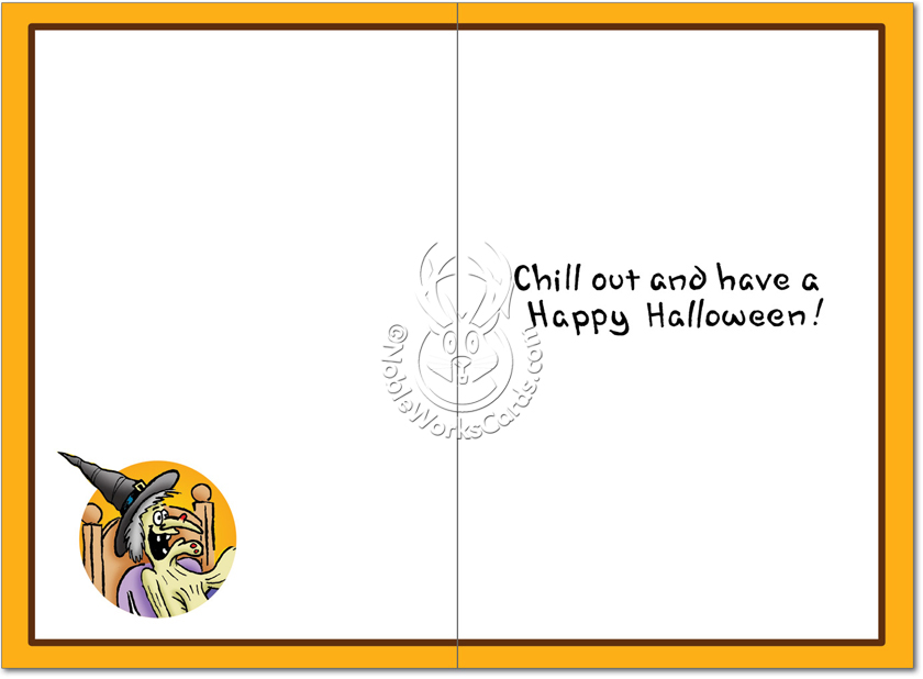 Cold Witch Tit Halloween Humor Card By Mcilwaine