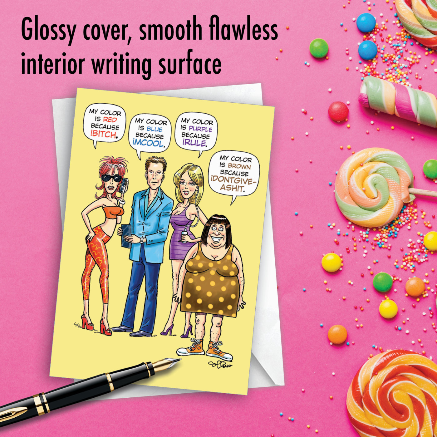 Color is Brown: Funny Birthday Greeting Card
