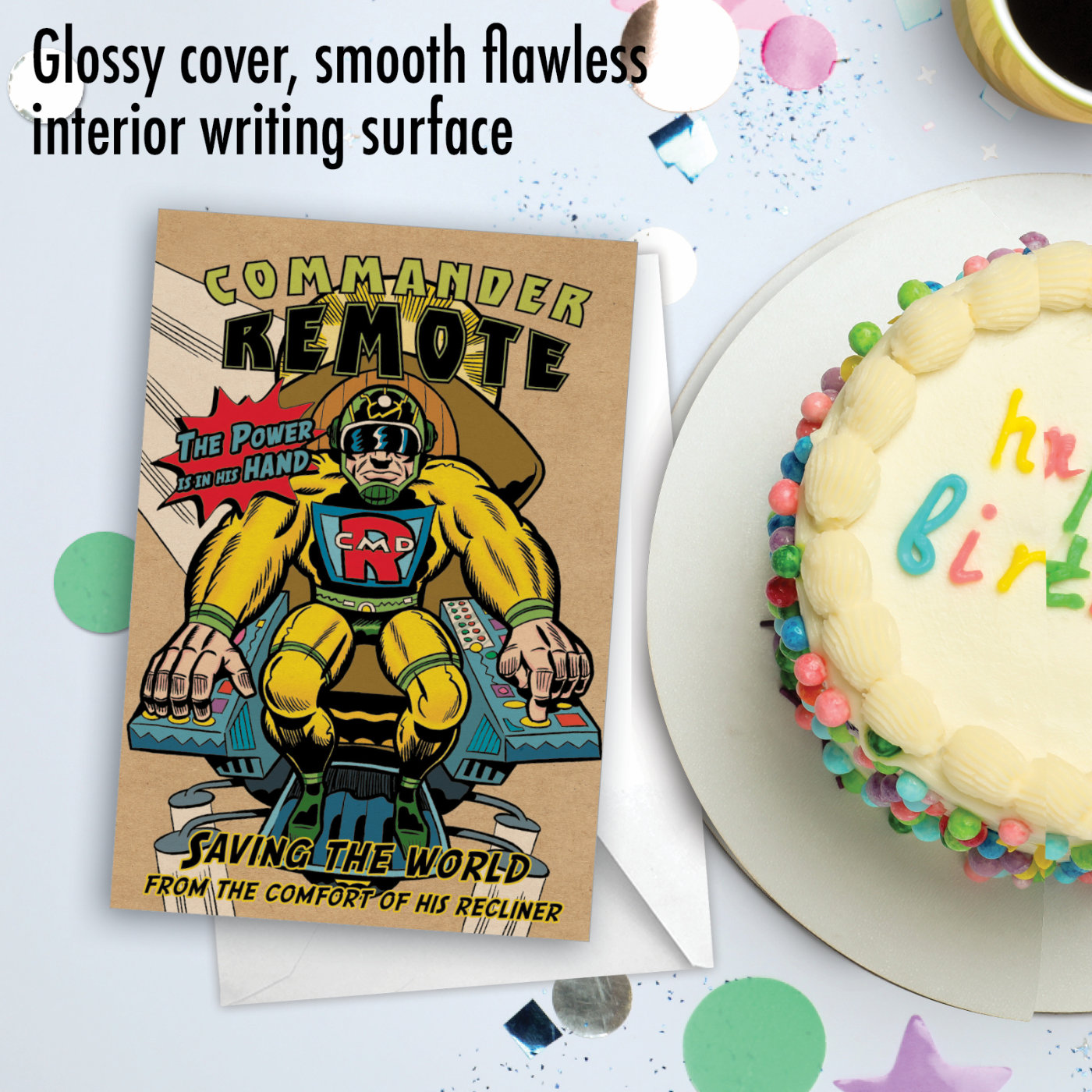Commander Remote: Funny Birthday Card