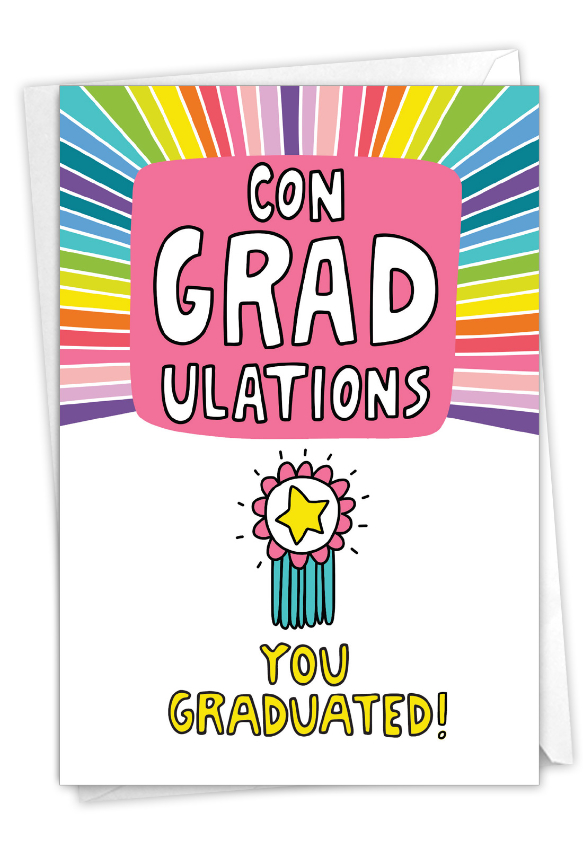 ConGRADulations: Funny Graduation Paper Greeting Card